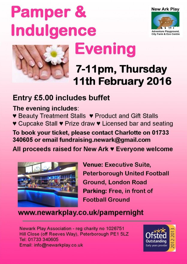 Pamper Evening – 11th February 2016 • New Ark Play
